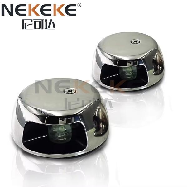 Quality 12V Heavy Duty Marine Navigation Lights Stainless Steel Red Green Yacht Led Lights for sale