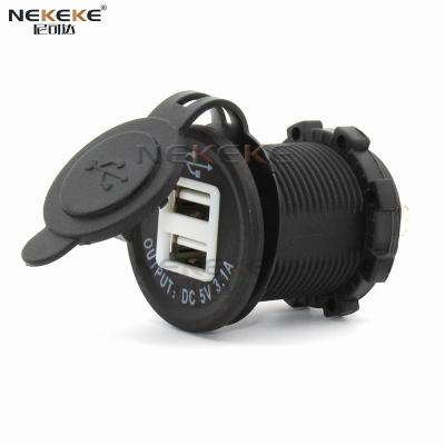 China 5V 3.1A Dual Port USB Marine Power Socket Adapter Waterproof Construction for sale