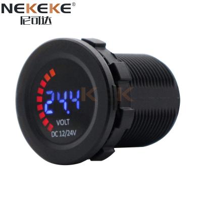 China 12V 24V Marine Power Socket Voltmeter With Digital LED Display ROHS CE Standards for sale