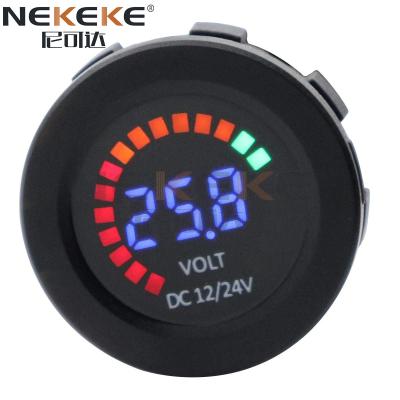 China 12V 24V Marine Power Socket Voltmeter With Digital LED Display ROHS CE Standards for sale