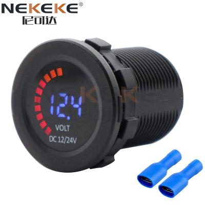 China 12V 24V Marine Power Socket Voltmeter With Digital LED Display ROHS CE Standards for sale