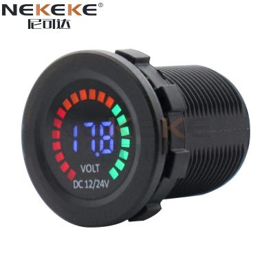 China 12V 24V Marine Power Socket Voltmeter With Digital LED Display ROHS CE Standards for sale
