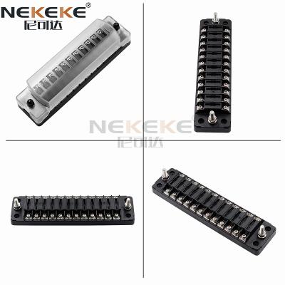 China 12 Way Waterproof 12 Volt Marine Fuse Panel Heat Resistance With Negative Bus for sale