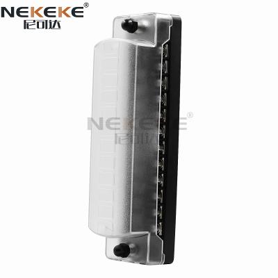 China 12 Way Waterproof 12 Volt Marine Fuse Panel Heat Resistance With Negative Bus for sale