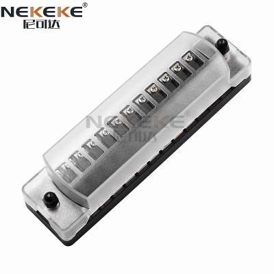 China 12 Way Waterproof 12 Volt Marine Fuse Panel Heat Resistance With Negative Bus for sale