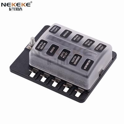 China OEM 10 Way Waterproof Fuse Block For Boat ，Screw Terminal Marine Fuse Panel for sale
