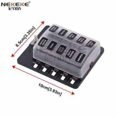 China OEM 10 Way Waterproof Fuse Block For Boat ，Screw Terminal Marine Fuse Panel for sale