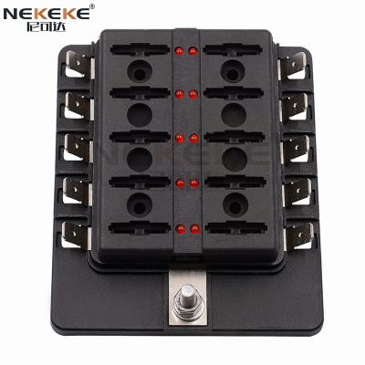 China OEM 10 Way Waterproof Fuse Block For Boat ，Screw Terminal Marine Fuse Panel for sale