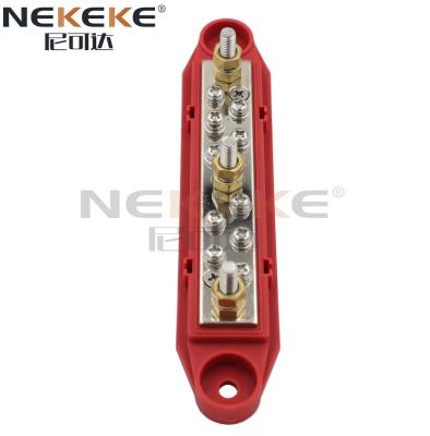 China M6 Screw Stud Marine Bus Bar PA66 Boat Wiring Terminal Block 250A 48V DC for sale