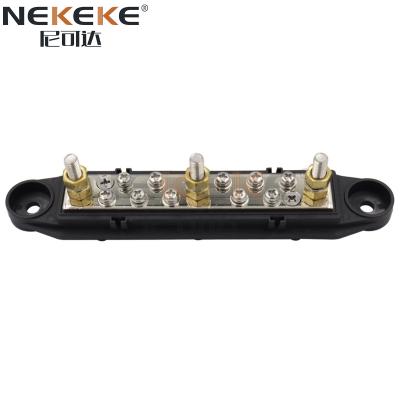 China M6 Screw Stud Marine Bus Bar PA66 Boat Wiring Terminal Block 250A 48V DC for sale
