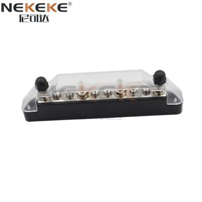 China Barra de bus marina con espárragos terminales M6, base PA66, bloque de distribución de energía de 10 vías en venta