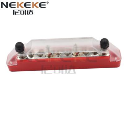 China Barra de bus marina con espárragos terminales M6, base PA66, bloque de distribución de energía de 10 vías en venta