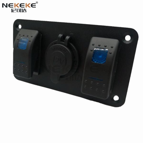 Quality Waterproof 3 Gang Marine Switch Panel LED Rocker Switch 16A ON OFF Function for sale