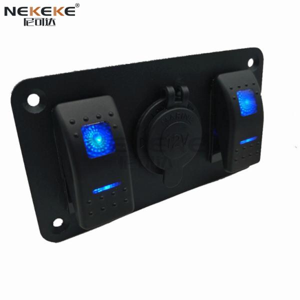 Quality Waterproof 3 Gang Marine Switch Panel LED Rocker Switch 16A ON OFF Function for sale