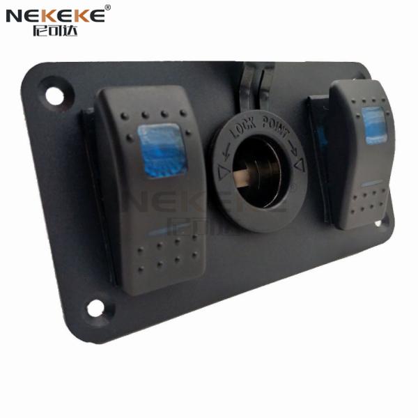 Quality Waterproof 3 Gang Marine Switch Panel LED Rocker Switch 16A ON OFF Function for sale