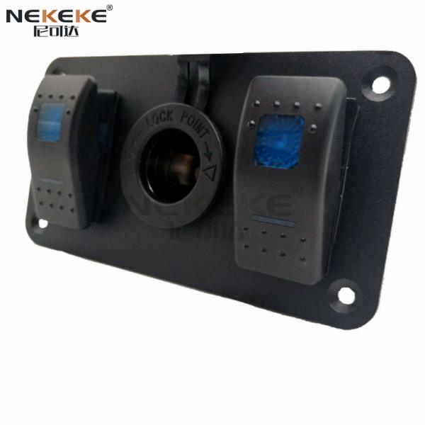 Quality Waterproof 3 Gang Marine Switch Panel LED Rocker Switch 16A ON OFF Function for sale