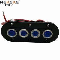 Quality IP65 Waterproof Marine Rocker Switch Panel , Boat Switch Panel With USB Charger for sale