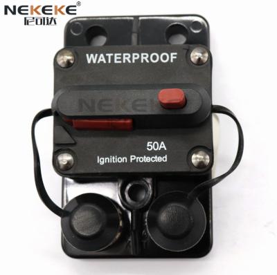 China 50A 250A 12V 48V DC Plastic Marine Circuit Breaker Manual Reset IP67 Waterproof for sale