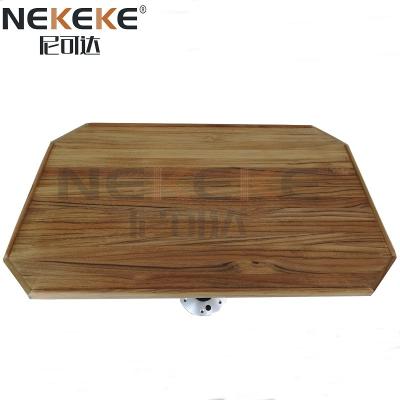 China OEM Rectangular Teak Marine Table Tops 420x620mm With Plain Cut Corners for sale