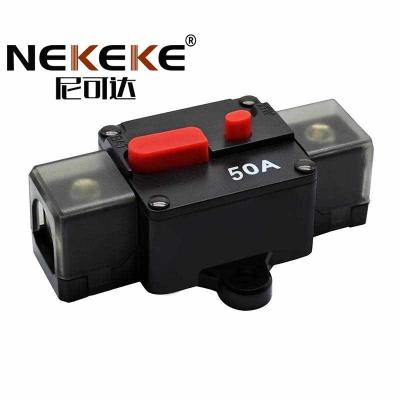 China Waterproof 50 Amp Boat Circuit Breaker 12-48V DC With Resettable Manual for sale