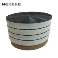 Quality UV Resistant PVC Artificial Teak Decking 5mm Anti Slip Synthetic Marine Teak for sale