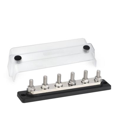 China 48V 600A High-Current Busbar with 6 Studs for Solar RV Marine and Automotive Power Distribution for sale