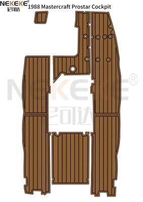 China 1988 Mastercraft Prostar Ski Boat Floor Mat EVA Faux Teak Deck Pad Marine Flooring for sale