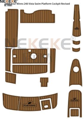 China Marine EVA Flooring for 2004 Four Winns 248 Vista Swim Platform Cockpit Bow Pad for sale
