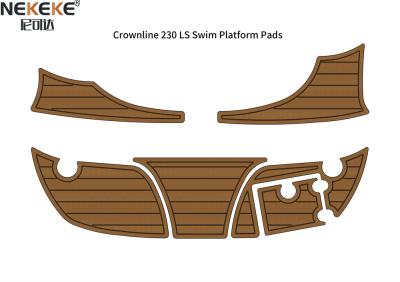 China Marine EVA Flooring for 2008 Crownline 230 LS, Self Adhesive Faux Teak EVA Deck Mat for Boat Swim Platform Step for sale