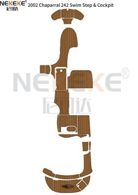 China Marine EVA Flooring for 2002 Chaparral 242 Self Adhesive Faux Teak Boat Deck Mat for sale