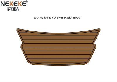 China Marine EVA Flooring for 2014 Malibu 21 VLX Self Adhesive Faux Teak Boat Deck Mat for sale
