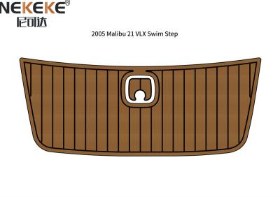China Marine EVA Flooring for 2005 Malibu 21 VLX Self Adhesive Faux Teak Boat Deck Mat for sale