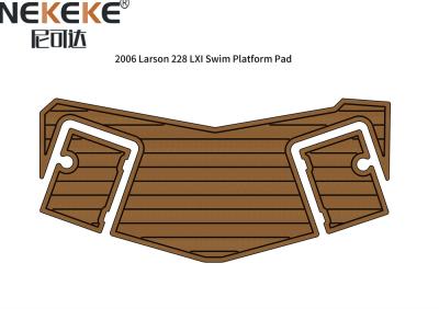 China Marine EVA Flooring for 2006 Larson 228 LXI Self Adhesive Faux Teak Boat Deck Mat for sale
