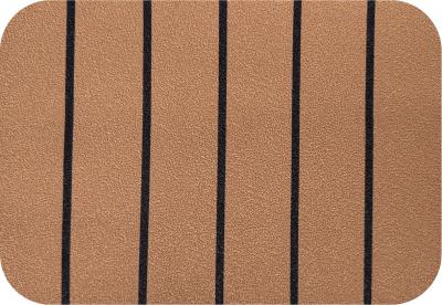 China Self-Adhesive PVC Marine Non-Slip Flooring Mat, Macadam Texture Brown Black Striped Boat Deck Pad, UV Resistant Anti-Skid Mat For Inflatable Boats And Yachts for sale