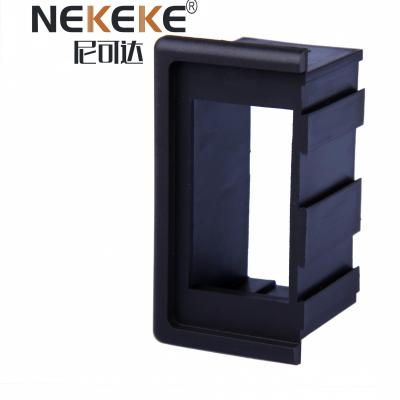 China Plastic Black Switch Mounting Panel Frame Marine Rocker Holder Housing Kit for sale