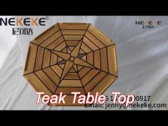 octagonal yachts teak table top 490mm 600mm marine wood table top