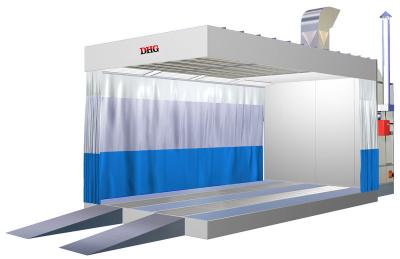 China Auto Body Painting Prep Stations With 6300*3450*2800mm , 220V for sale
