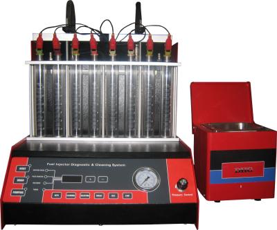 China Automatic Car Fuel Injector Cleaning Machine With Mono Injector ,8 cylinders, 50r/min for sale