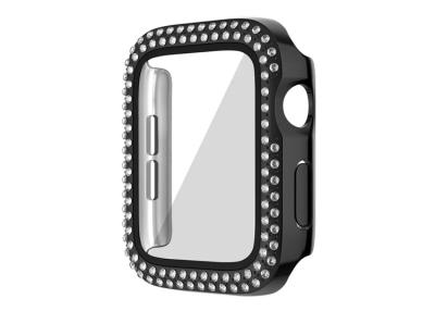 Cina 2 in 1 ha temperato il caso di vetro della protezione dell'orologio di Bling del protettore dello schermo dell'orologio in vendita