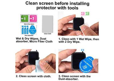 Cina protettore dello schermo di Smartwatch curvo copertura totale di vetro del bordo 1.3inch 3 PACCHETTI in vendita