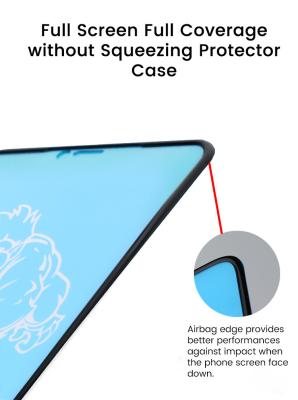Cina il protettore dello schermo della prova della polvere del silicone 18D per il bordo di Iphon 3d ha temperato l'anti impronta digitale di vetro in vendita