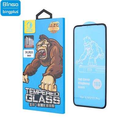 Cina il protettore dello schermo della prova della polvere del silicone 18D per il bordo di Iphon 3d ha temperato l'anti impronta digitale di vetro in vendita