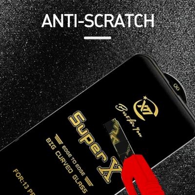 Cina Grande protettore di vetro curvo eccellente dello schermo temperato colla piena della classe di X per Iphone Huawei in vendita