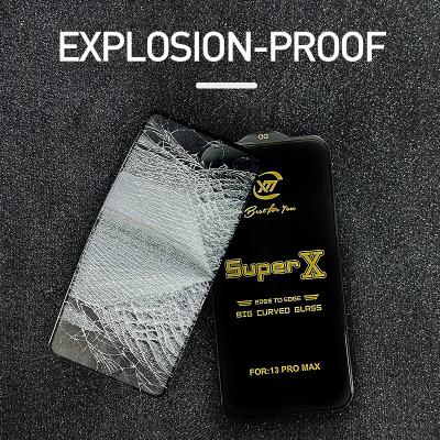 Cina Grande protettore di vetro curvo eccellente dello schermo temperato colla piena della classe di X per Iphone Huawei in vendita