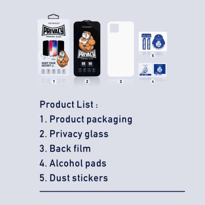 Cina Protettore completo dello schermo di segretezza del telefono cellulare della colla dell'anti spia per Iphone 13 pro massimi in vendita