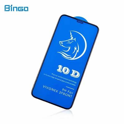 Cina 10d+ Grande vetro temperato con protezione per schermo con bordo curvo per Iphone 13 in vendita