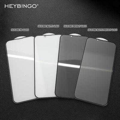 Cina Protettore opaco dello schermo del silicone del protettore 9H dello schermo 3D di anti pigolio per Iphone 14 13 pro massimi in vendita