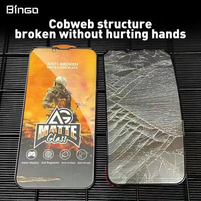 Cina Anti protettore opaco del vaglio a scosse 3d dito AG per pro massimo dell'iPhone 14 in vendita
