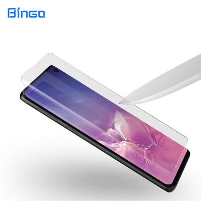 Cina La colla piena di vetro curva UV liquida S10 S21 del bordo ultra più S22 ha temperato il protettore di vetro dello schermo in vendita