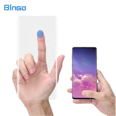 Cina La colla piena di vetro curva UV liquida S10 S21 del bordo ultra più S22 ha temperato il protettore di vetro dello schermo in vendita